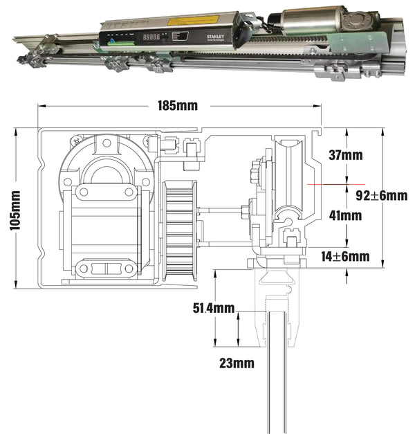 STANLEY - Stanley Automatic Sliding Door EI125K – indofitting